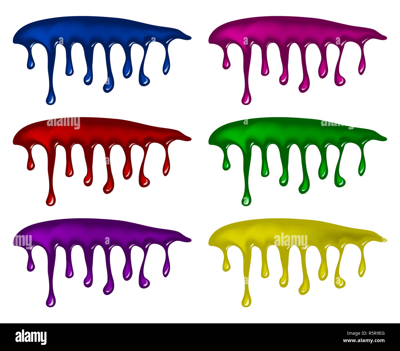 ink drip, dripping paint vector symbol icon design Stock Photo - Alamy