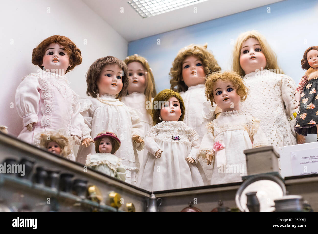 MUNICH, GERMANY - NOVEMBER 23, 2018 : Collection of toys in the Toy ...