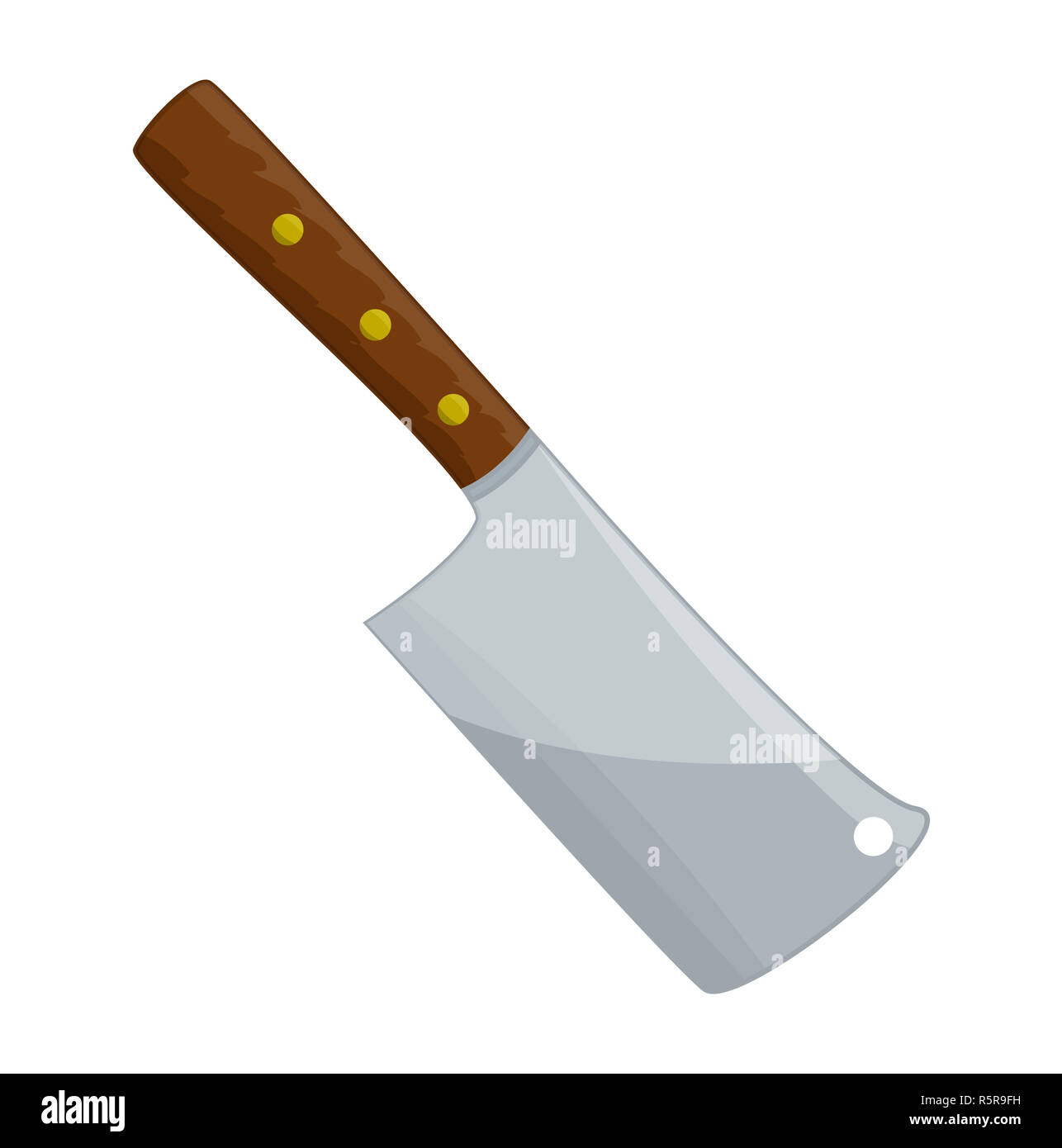 kitchen butcher chopper vector symbol icon design Stock Photo - Alamy