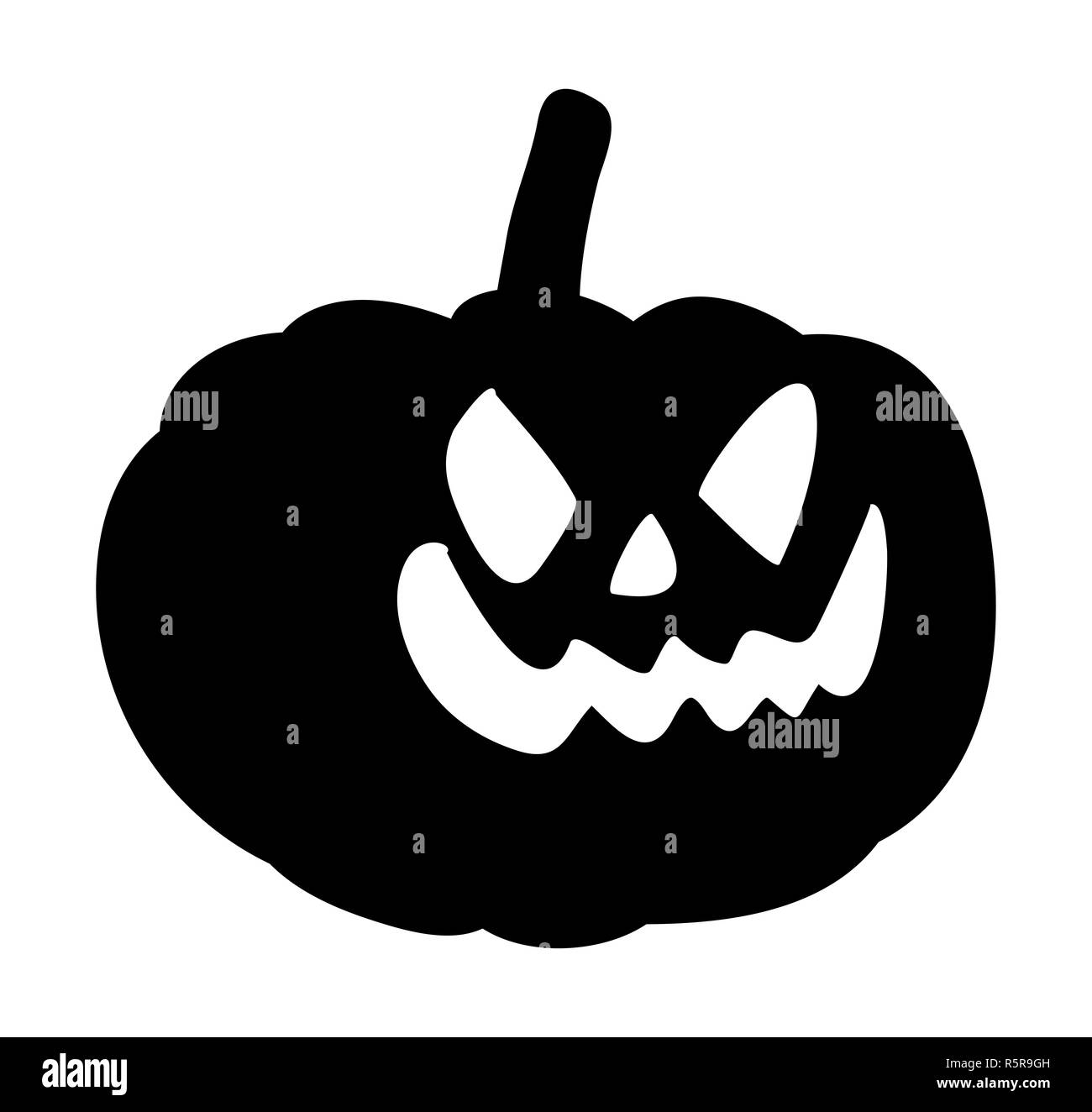scary, pumpkin face vector symbol icon design Stock Photo - Alamy