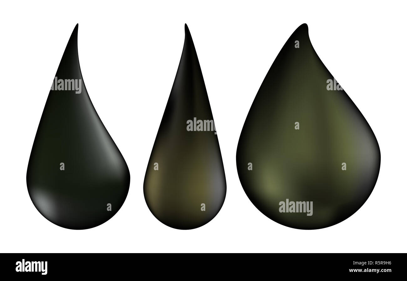 oil drop vector symbol icon design. illustration isolated on white ...