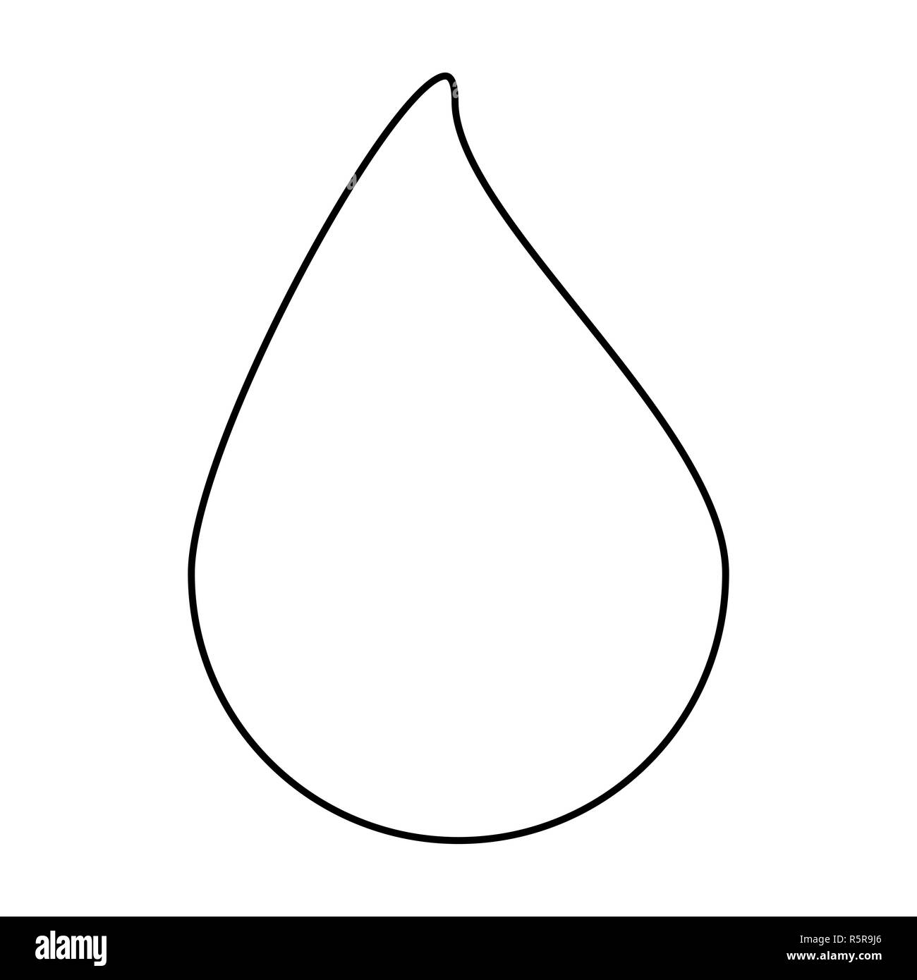 silhouette drop vector symbol icon design Stock Photo - Alamy