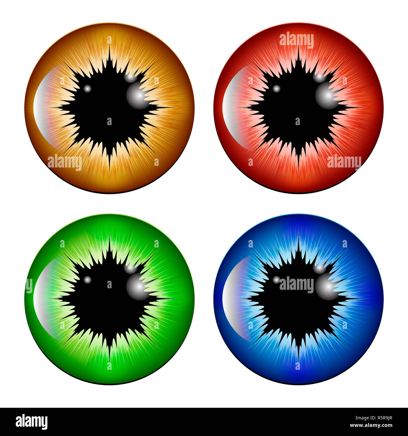 eye, pupil, iris, vector symbol icon design. Beautiful illustration ...