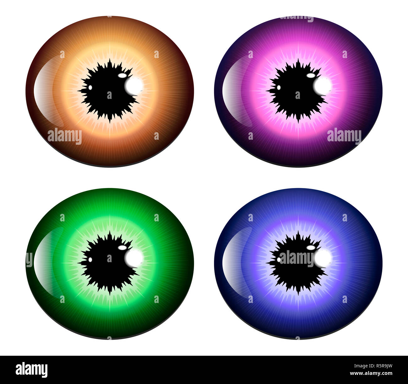 eye, pupil, iris, vector symbol icon design. Beautiful illustration ...