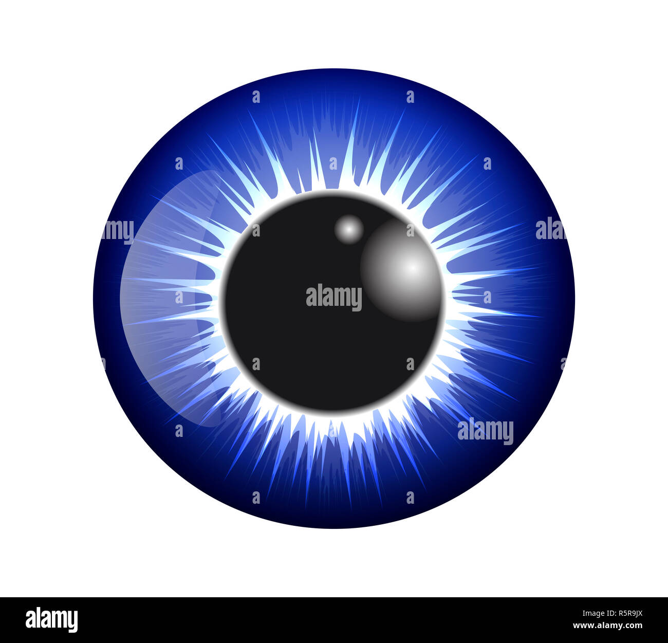 eye, pupil, iris, vector symbol icon design. Beautiful illustration ...