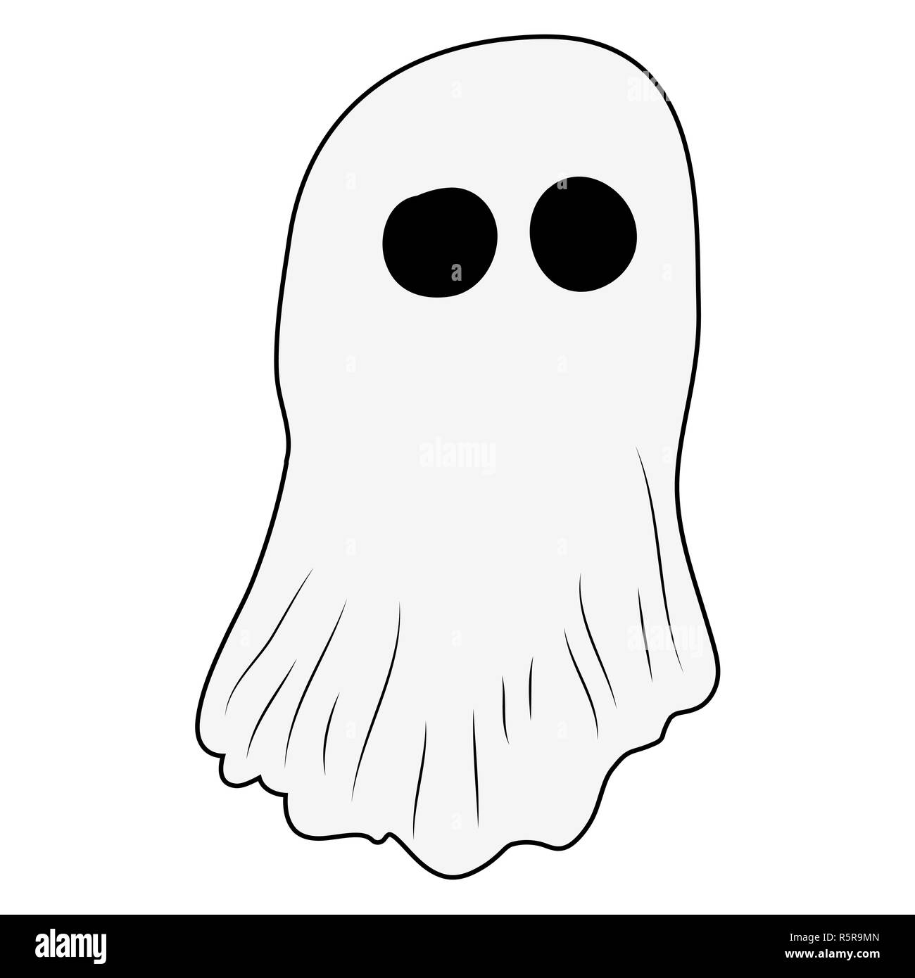 halloween ghost vector symbol icon design Stock Photo - Alamy