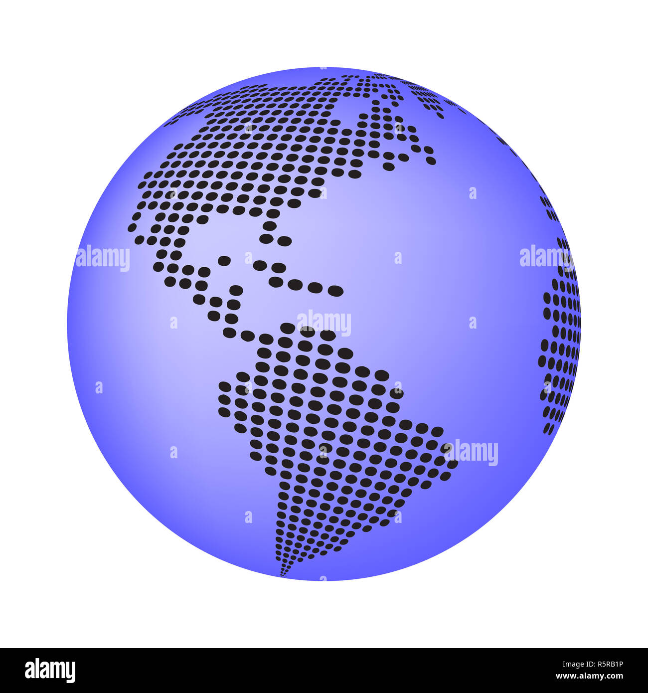 globe earth world map - abstract dotted vector background. Blue wallpaper illustration Stock ...