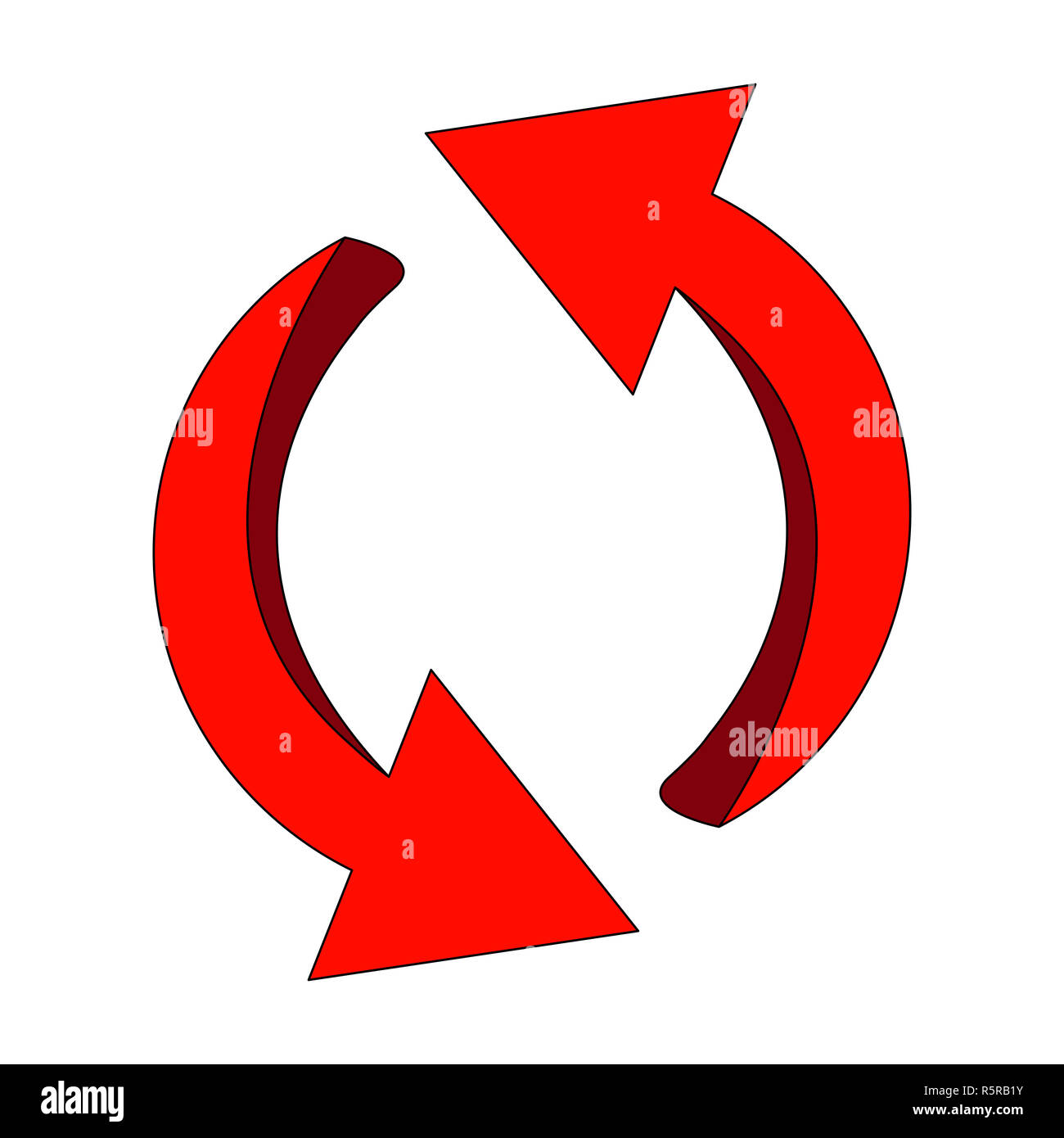 Arrow symbol, red icon clipart business concept. Vector illustration ...
