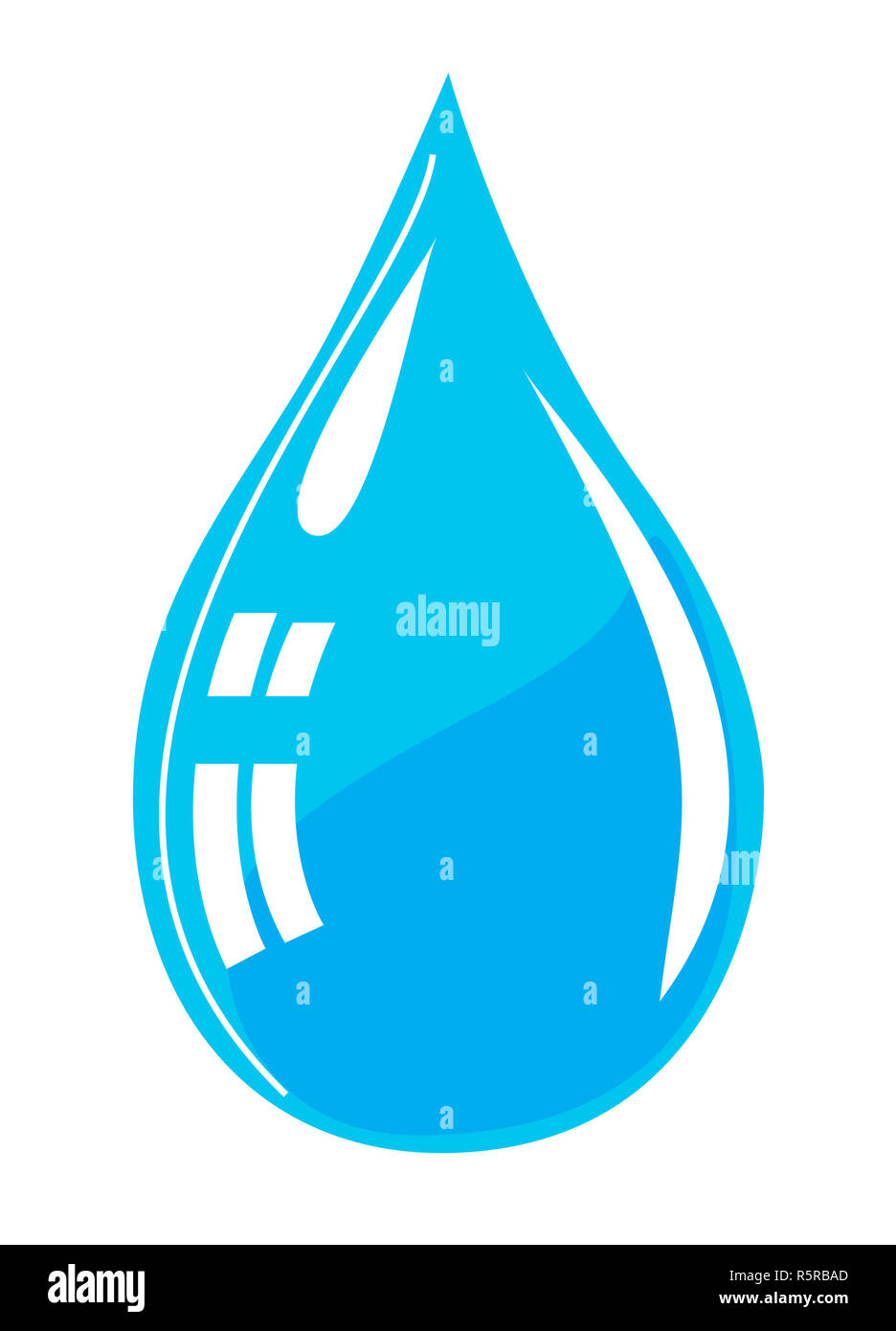 Shiny water droplet Cut Out Stock Images & Pictures - Alamy