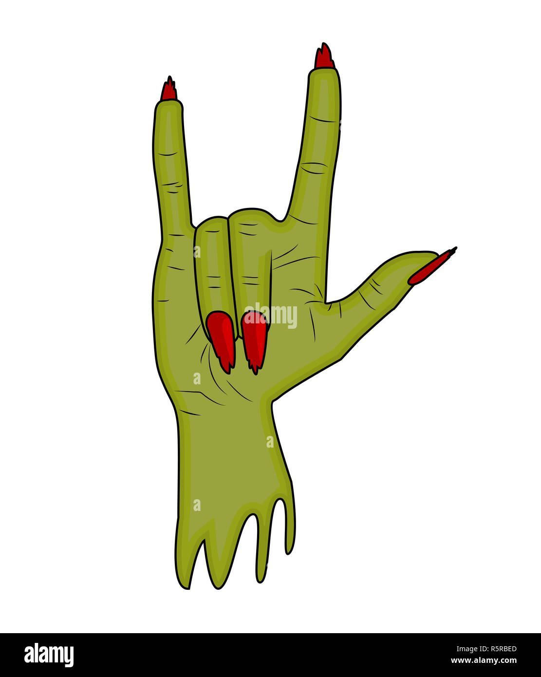 Cartoon zombie hand hi-res stock photography and images - Alamy
