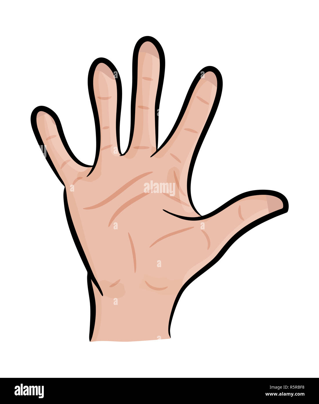 Hand fingers silhouette vector hi-res stock photography and images - Alamy