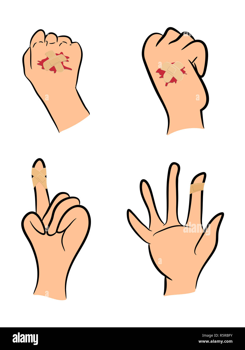 Cut Finger Plaster High Resolution Stock Photography and Images - Alamy