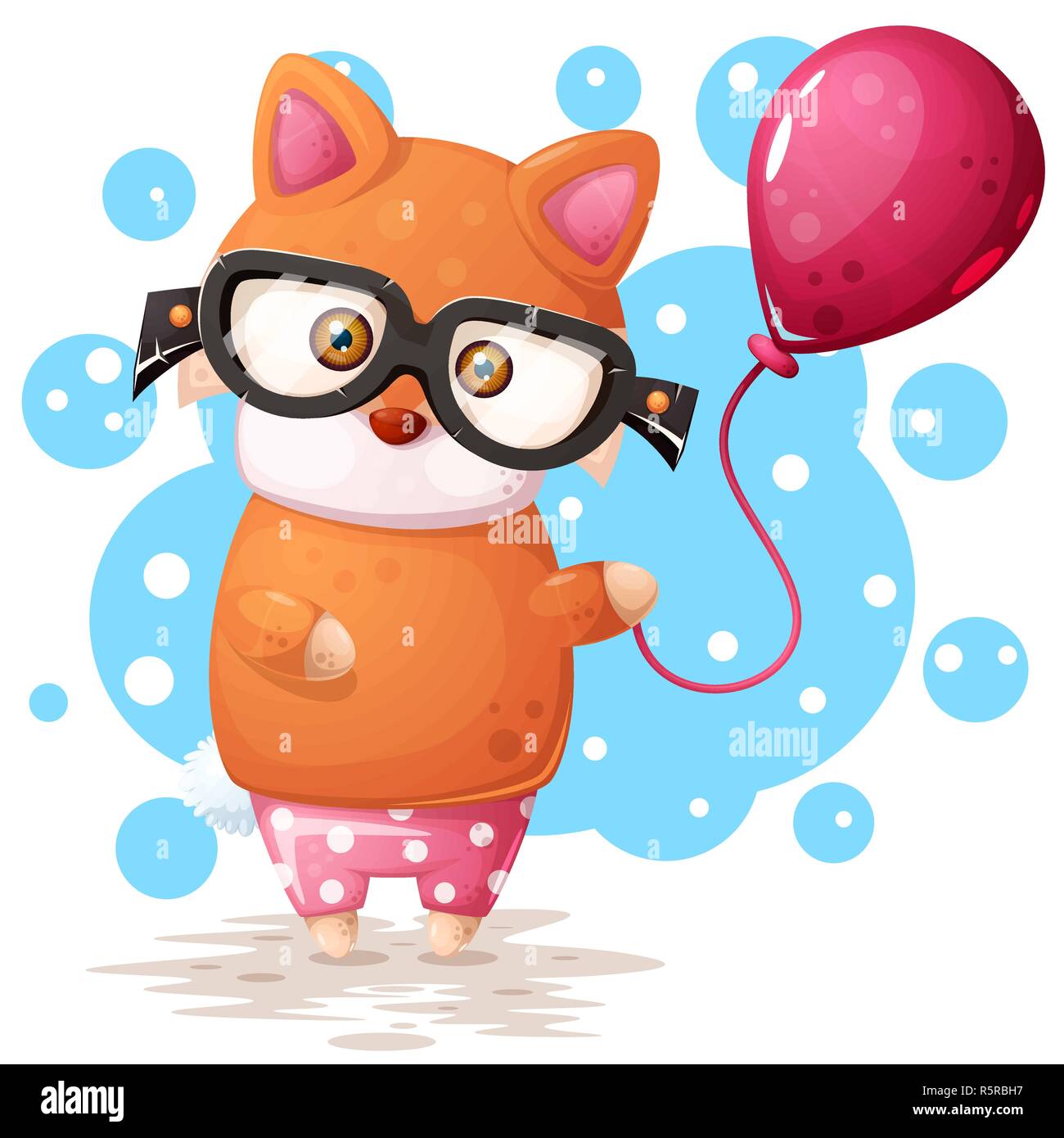 Red hearts heart glasses Stock Vector Images - Alamy