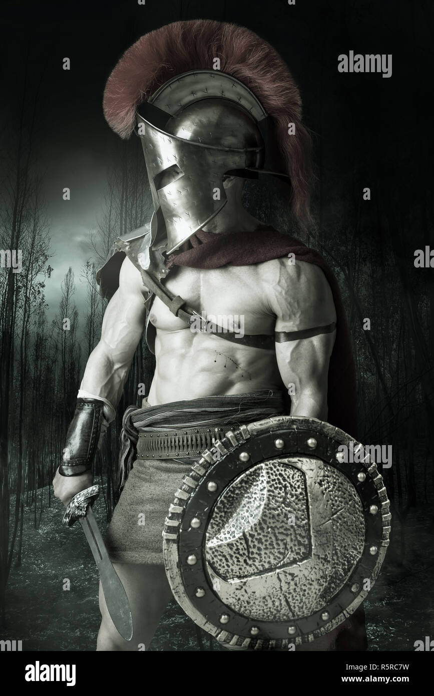 Ancient soldier or Gladiator Stock Photo - Alamy