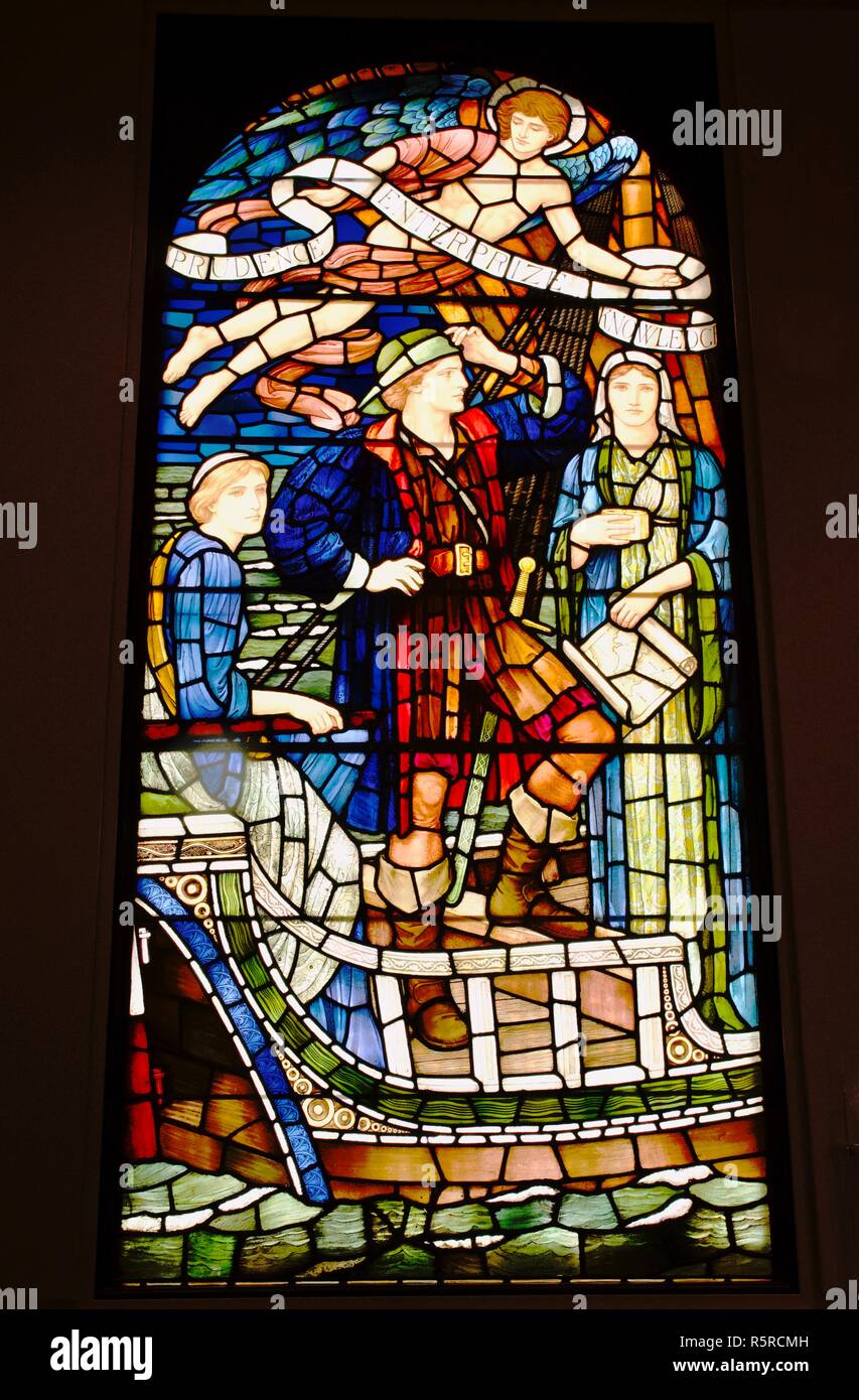 Stained glass window at the Institute of Chartered Accountants ...