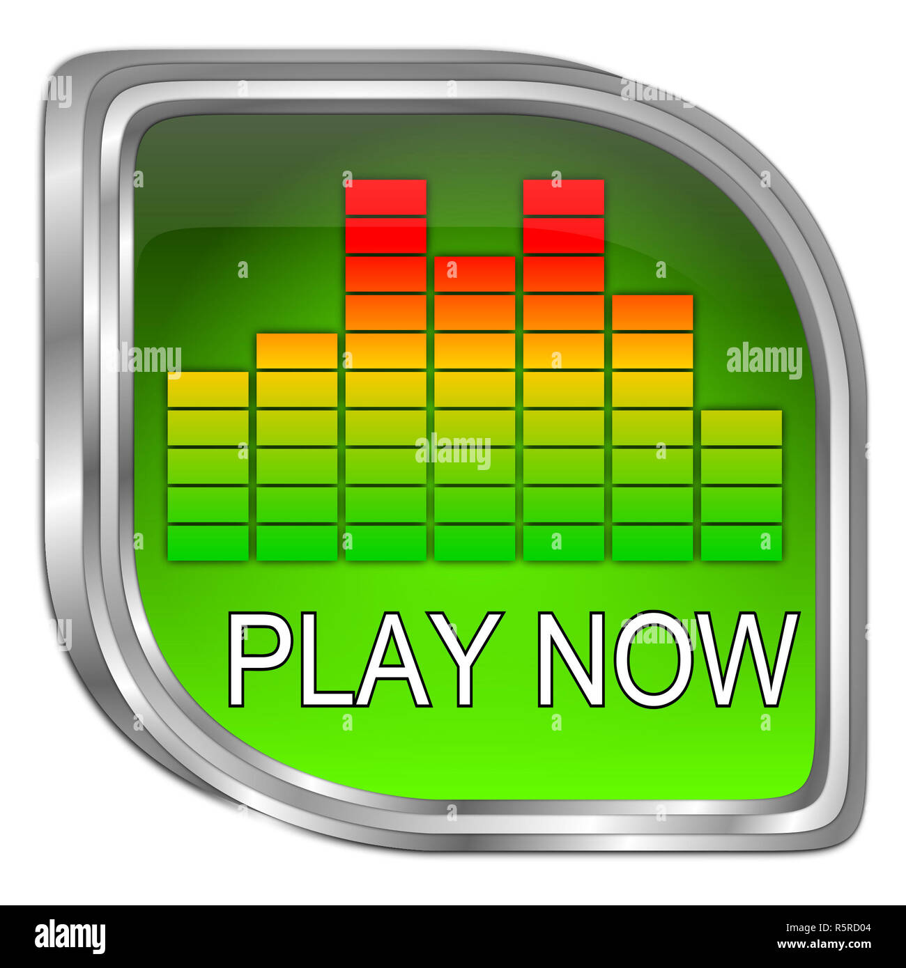 green Play Button - 3D illustration Stock Photo - Alamy