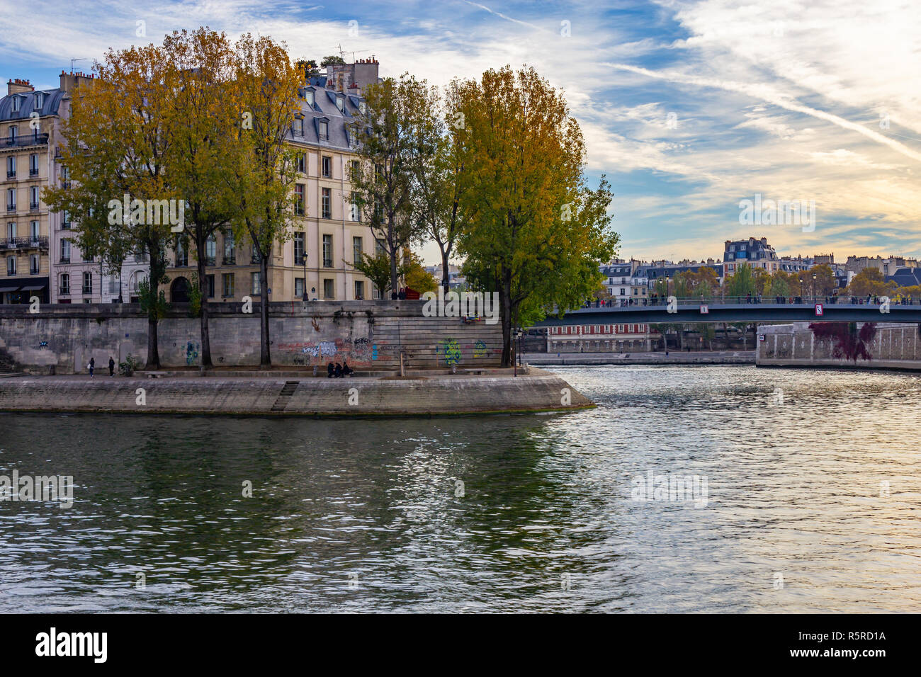 Bridge and buildings over Sena river, Paris, France Stock Photo - Alamy
