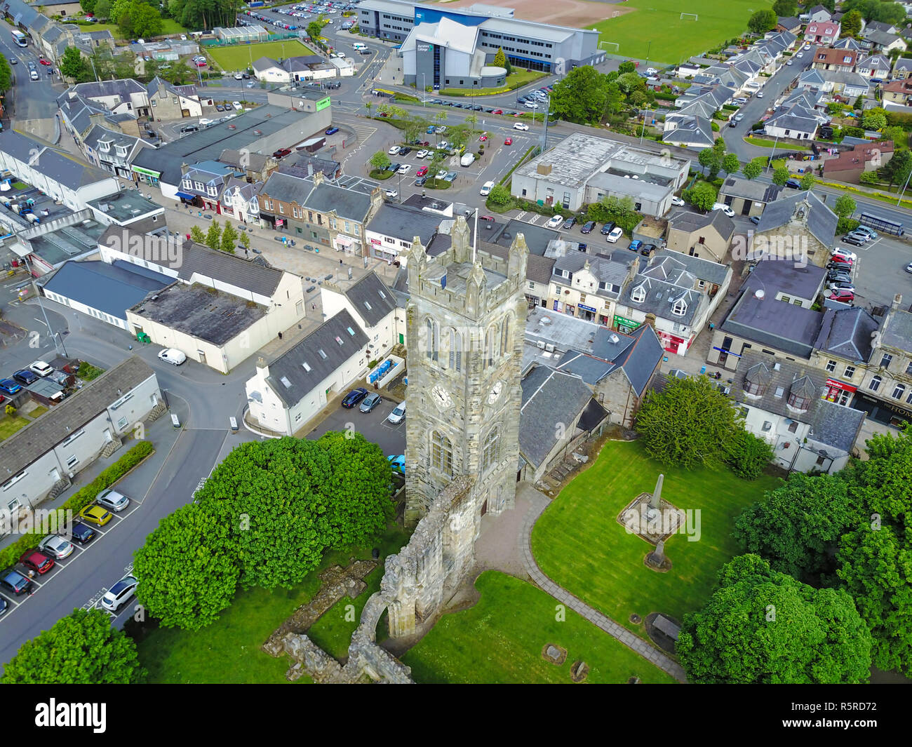 Kilwinning Abbey and Parish Church Stock Photo - Alamy
