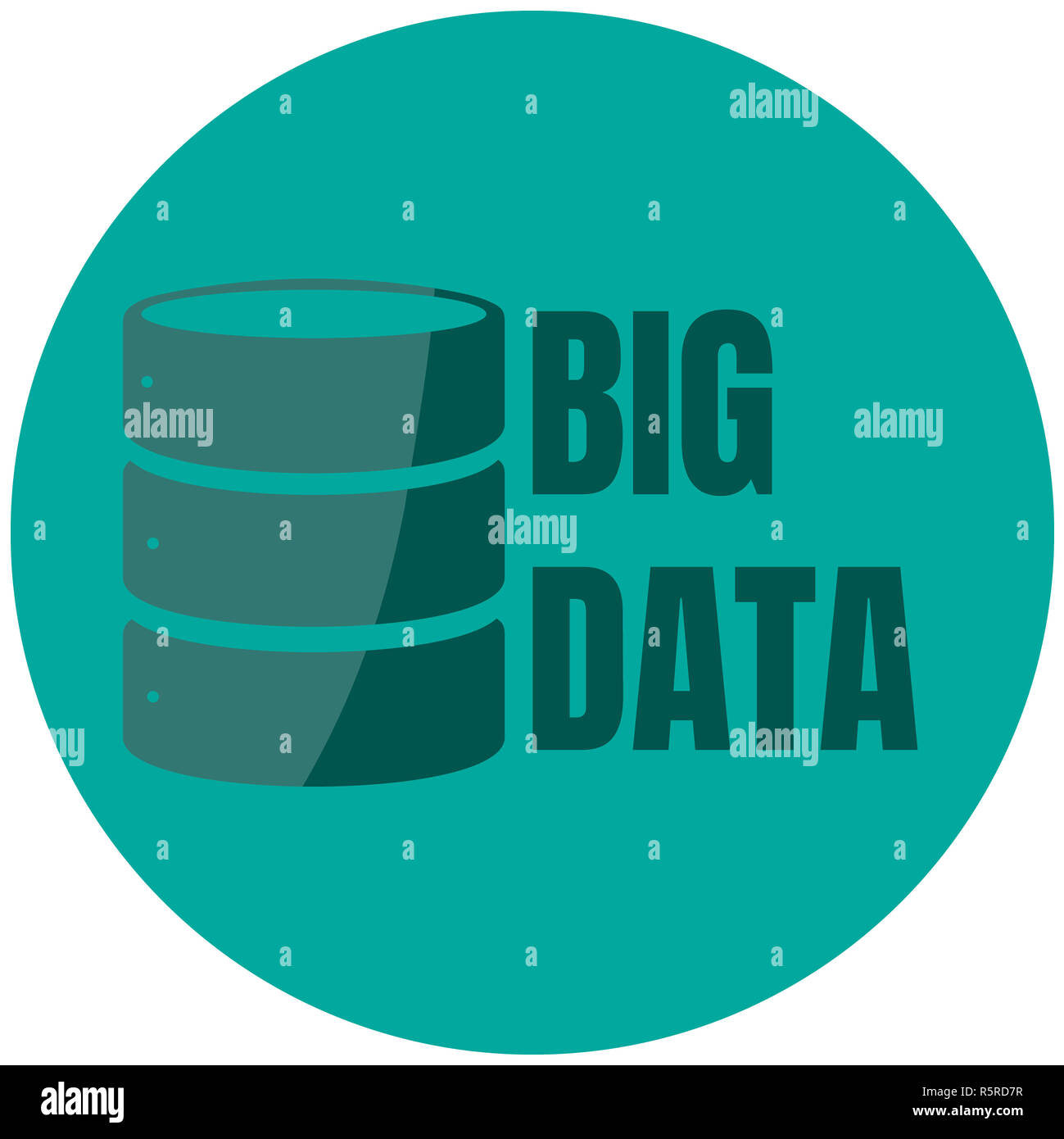 Big data machine algorithms minimalistic design. Science vector ...