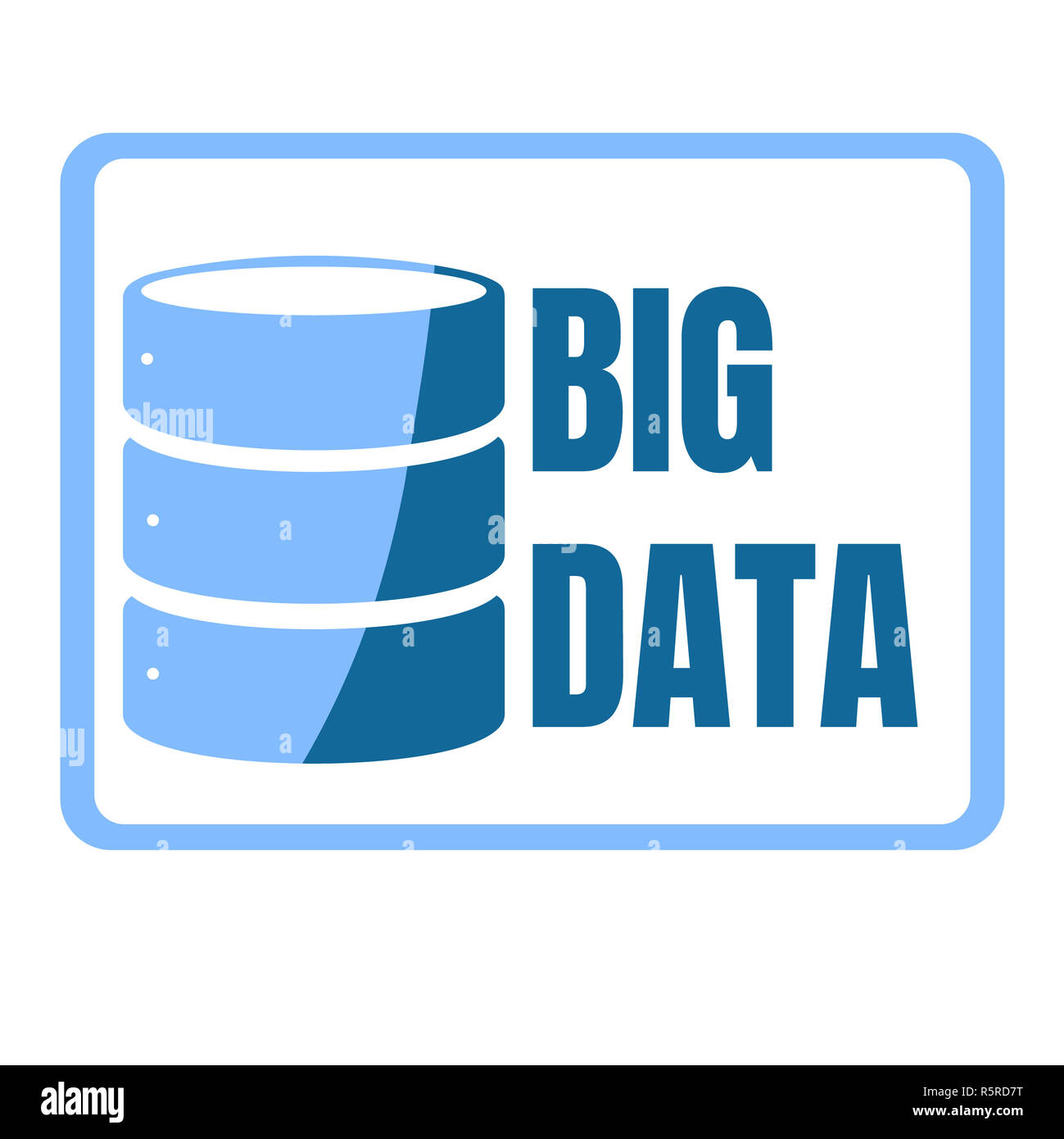 Big data machine algorithms minimalistic design. Science vector background illustration Stock ...