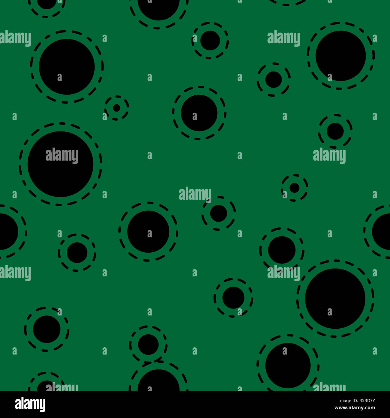 Abstract seamless background design texture with circle round lady-bird ...