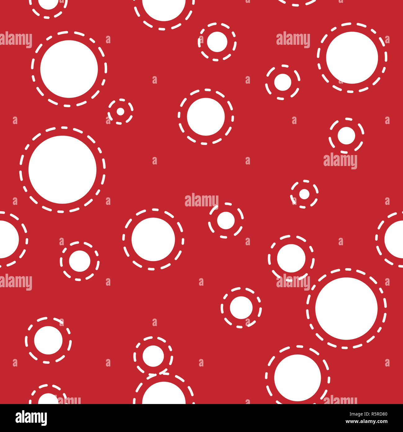 Abstract seamless background design texture with circle round lady-bird ...
