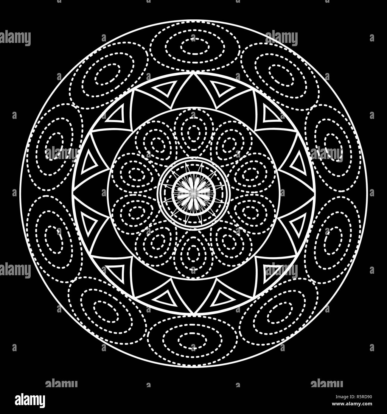 Mandala illustration mandalas pattern hi-res stock photography and ...