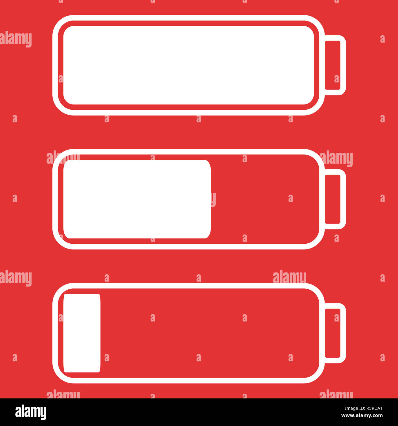 Low battery icon hi-res stock photography and images - Alamy