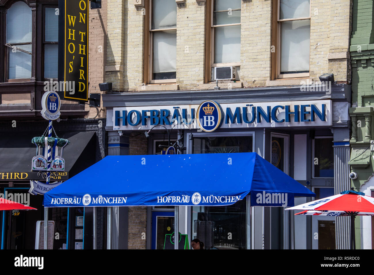 Hofbrau Munchen, HB, restaurant and bar in downtown Milwaukee, WI, USA Stock Photo - Alamy