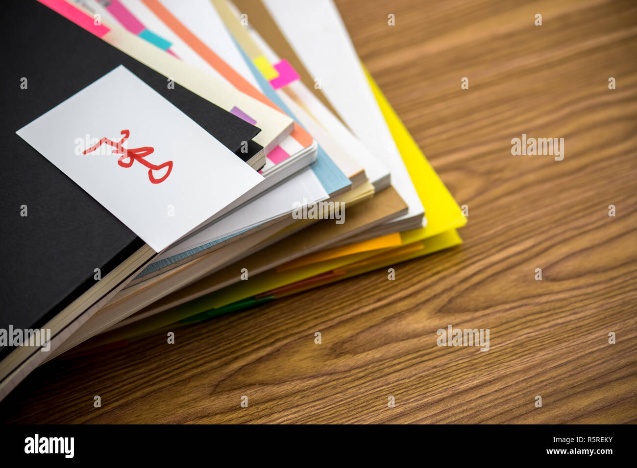 Important The Pile of Business Documents on the Desk Stock Photo - Alamy
