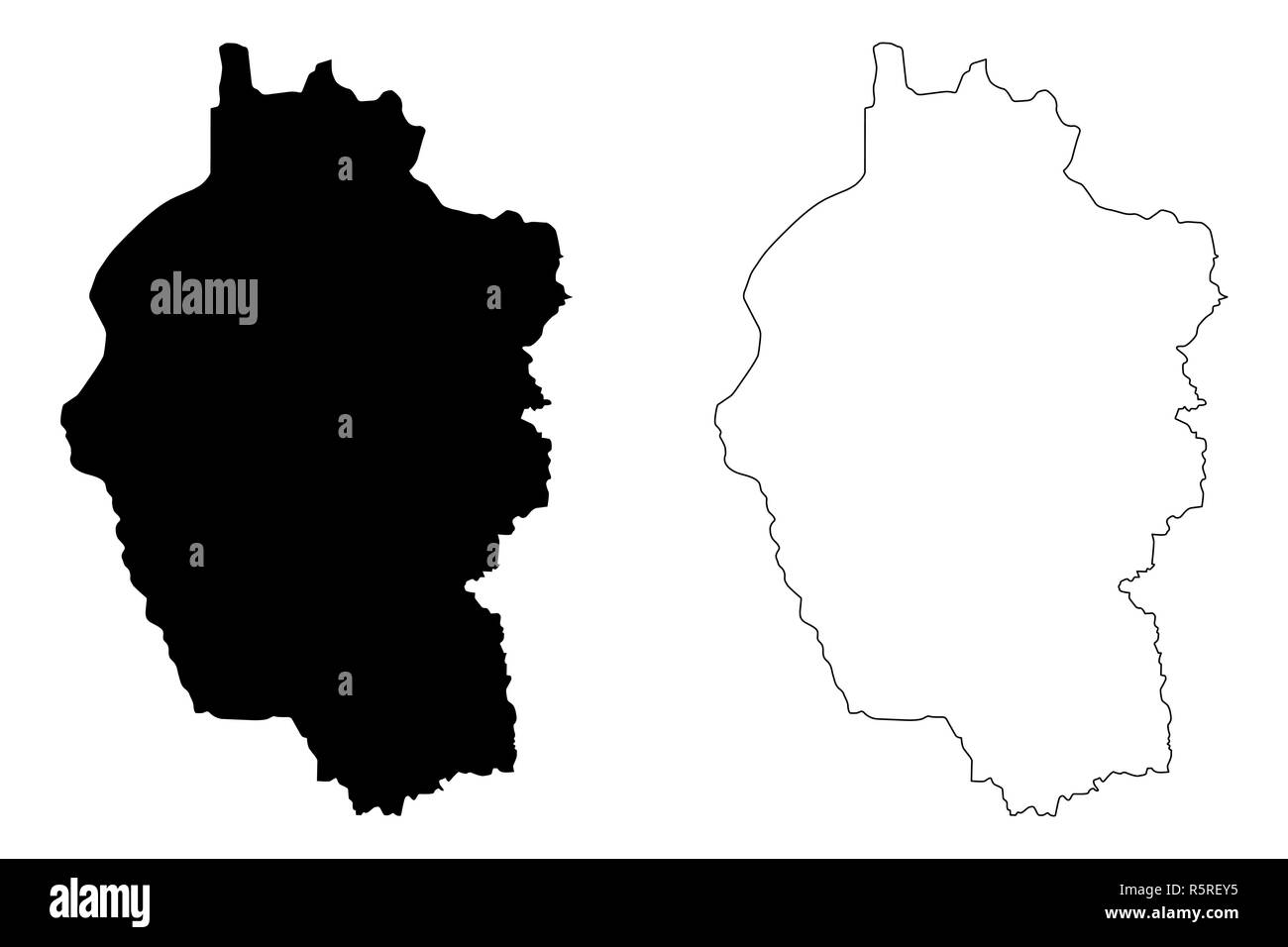 Kayah outline map Stock Vector Images - Alamy