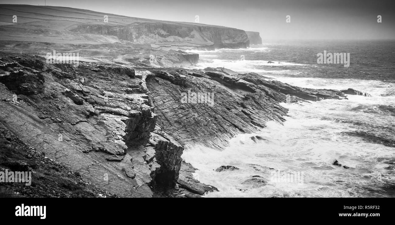 Coastal scenery europe Black and White Stock Photos & Images - Alamy