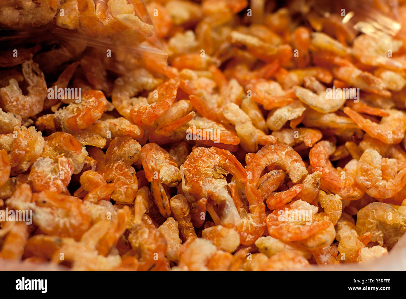 dried shrimp traditional ingredient asia food Stock Photo - Alamy
