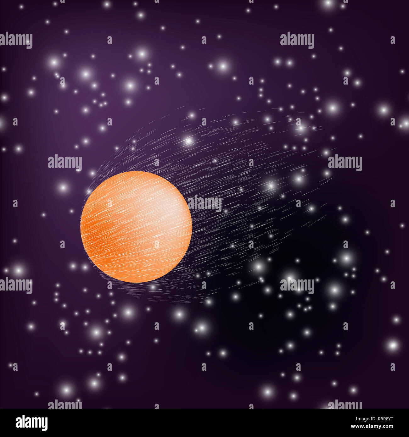 Burning Red Sphere Stock Photo - Alamy