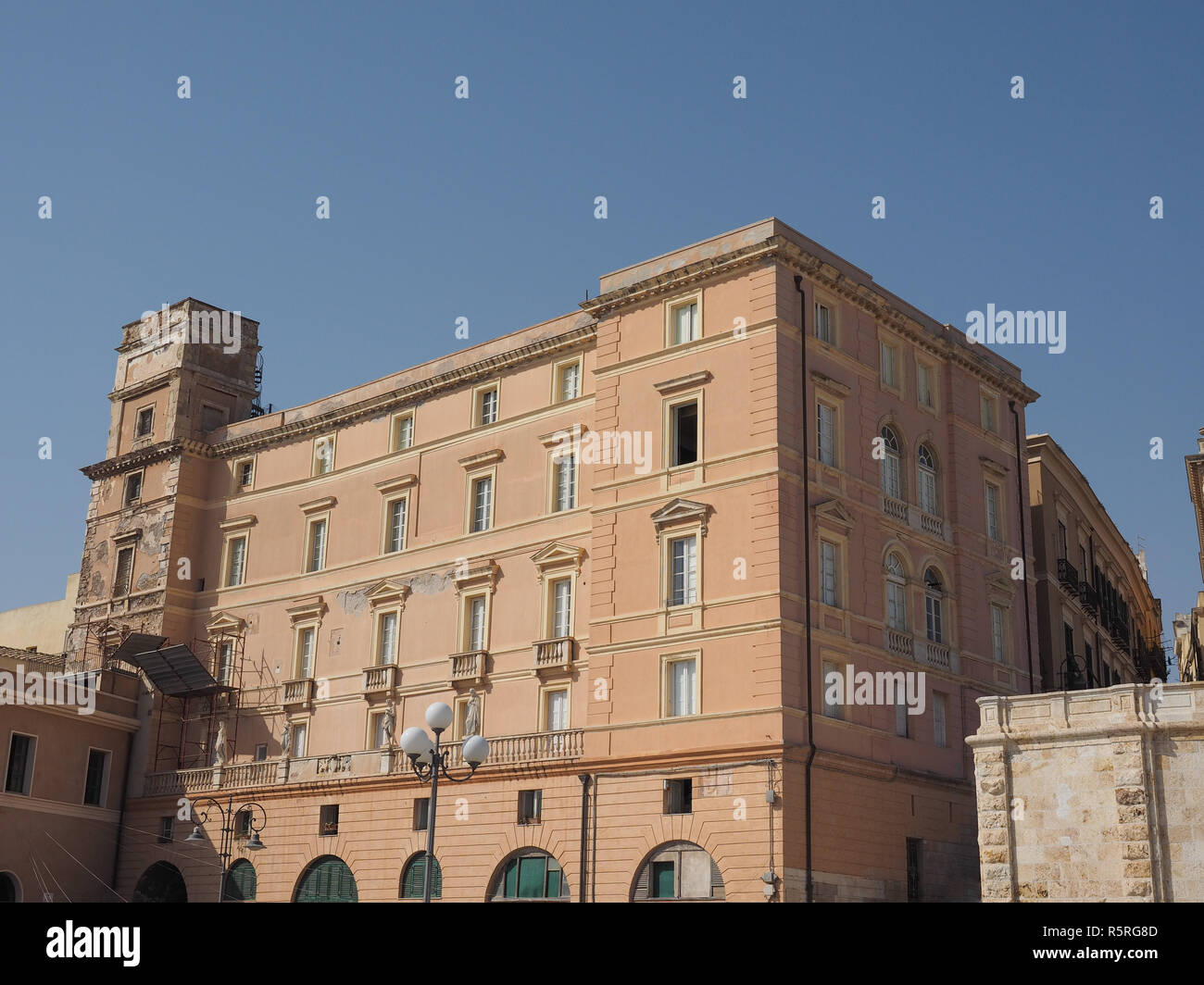 Casteddu (meaning Castle quarter) in Cagliari Stock Photo - Alamy