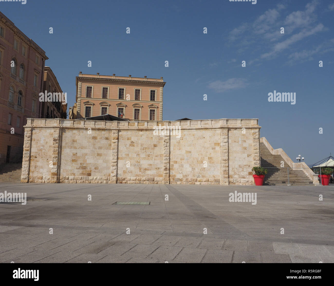 Casteddu (meaning Castle quarter) in Cagliari Stock Photo - Alamy
