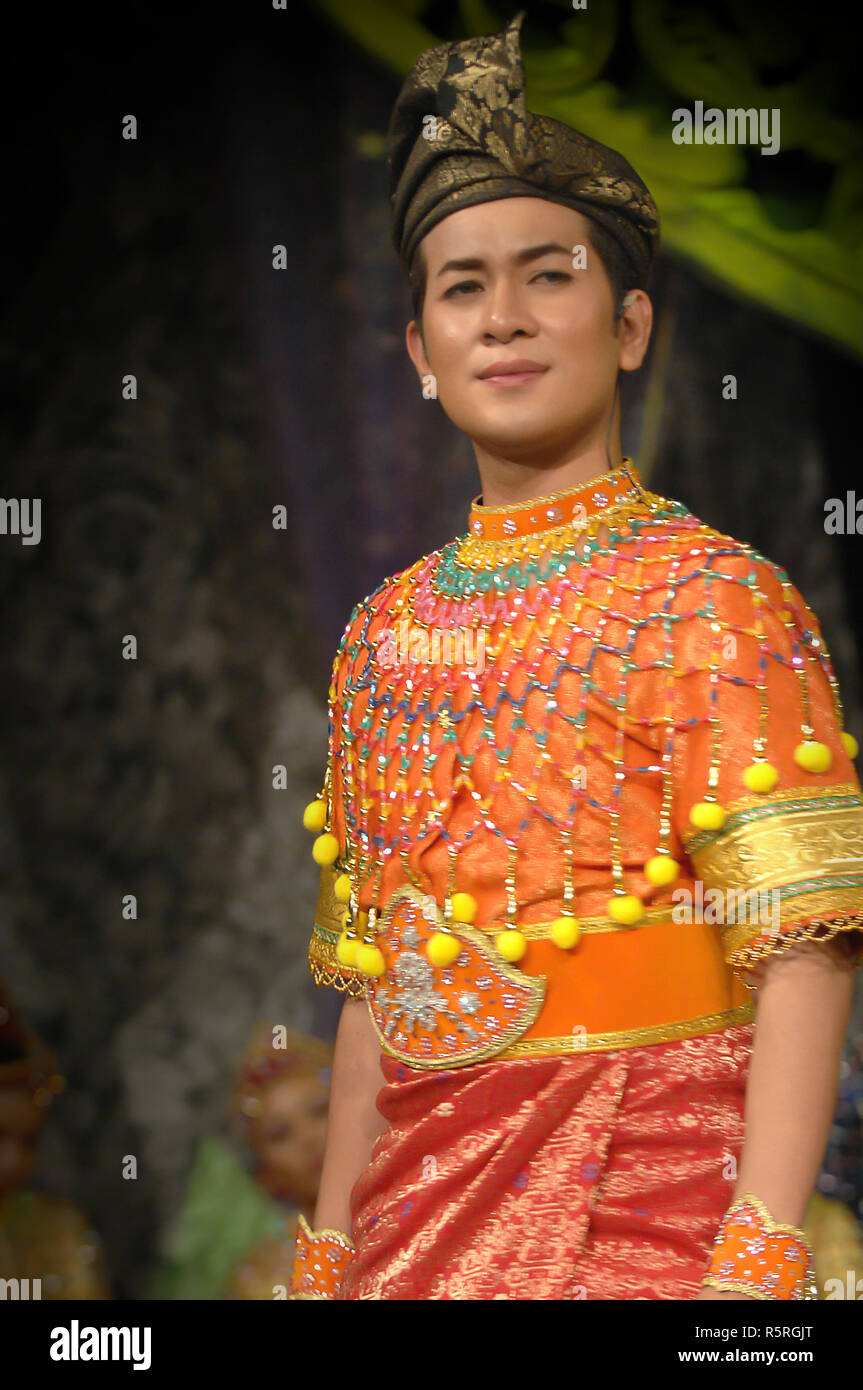 Popular MalaysTraditional play in Kelantan call as Makyong Stock Photo ...