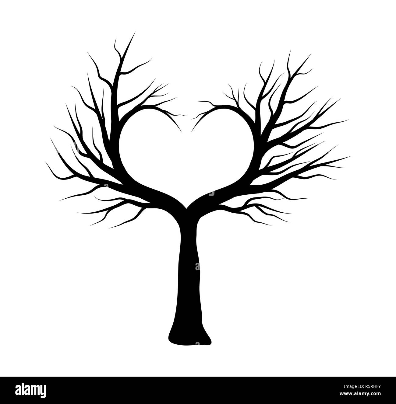 heart tree vector symbol icon design. Beautiful illustration isolated ...