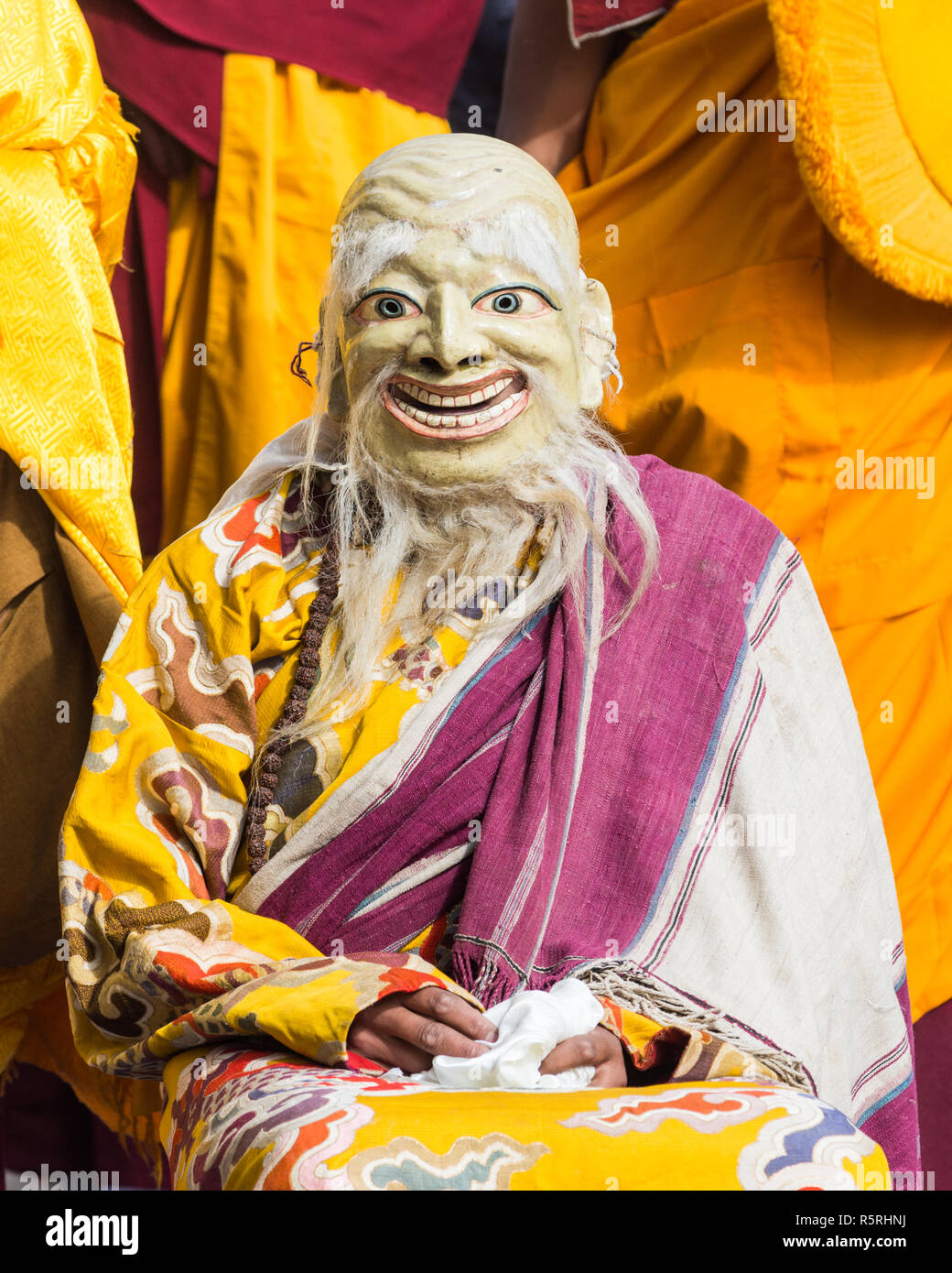 Old nepali buddhist man hi-res stock photography and images - Alamy