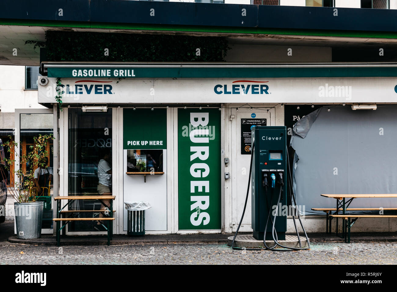 Gasoline Burgers, Copenhagen, Denmark Stock Photo - Alamy