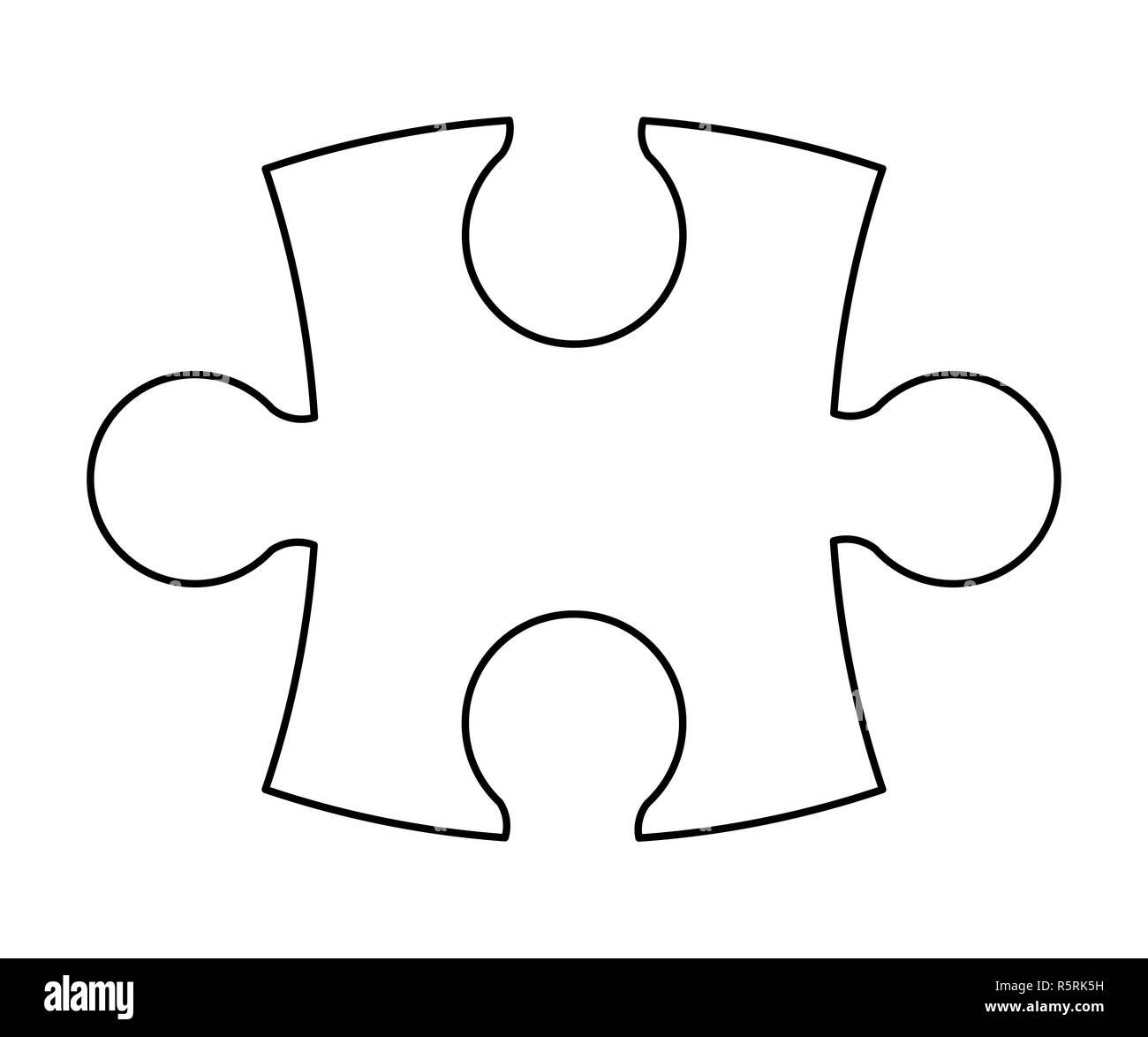 puzzle silhouette vector symbol icon design Stock Photo - Alamy