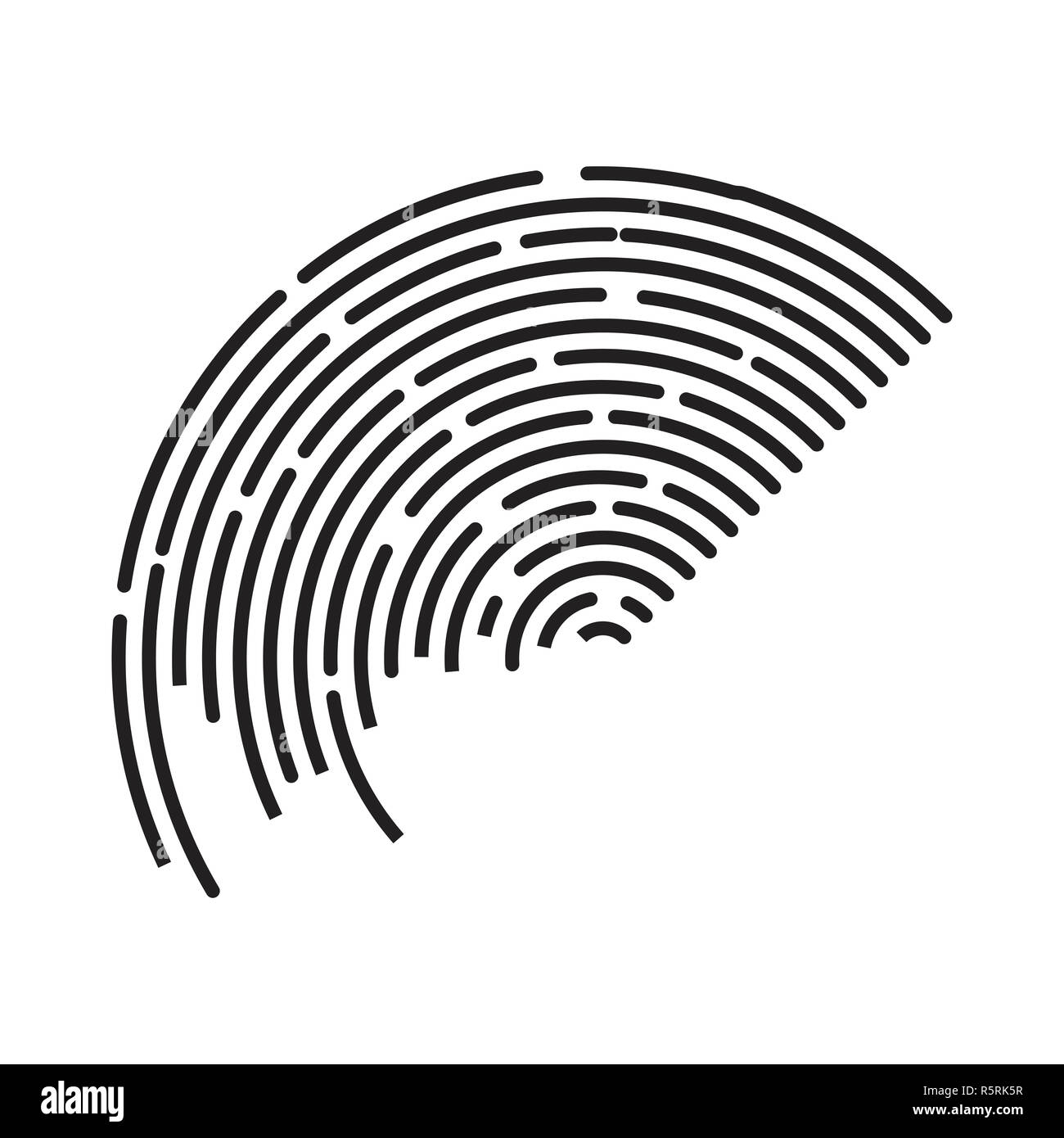 circle stripe lines logo vector symbol icon design. Beautiful ...