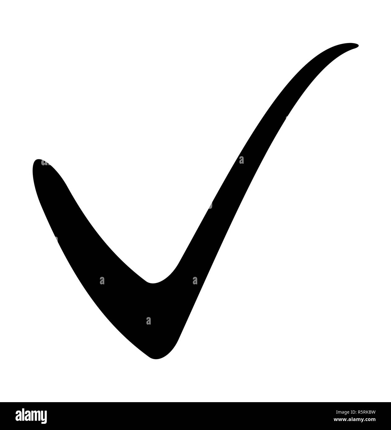 Tick mark Black and White Stock Photos & Images - Alamy