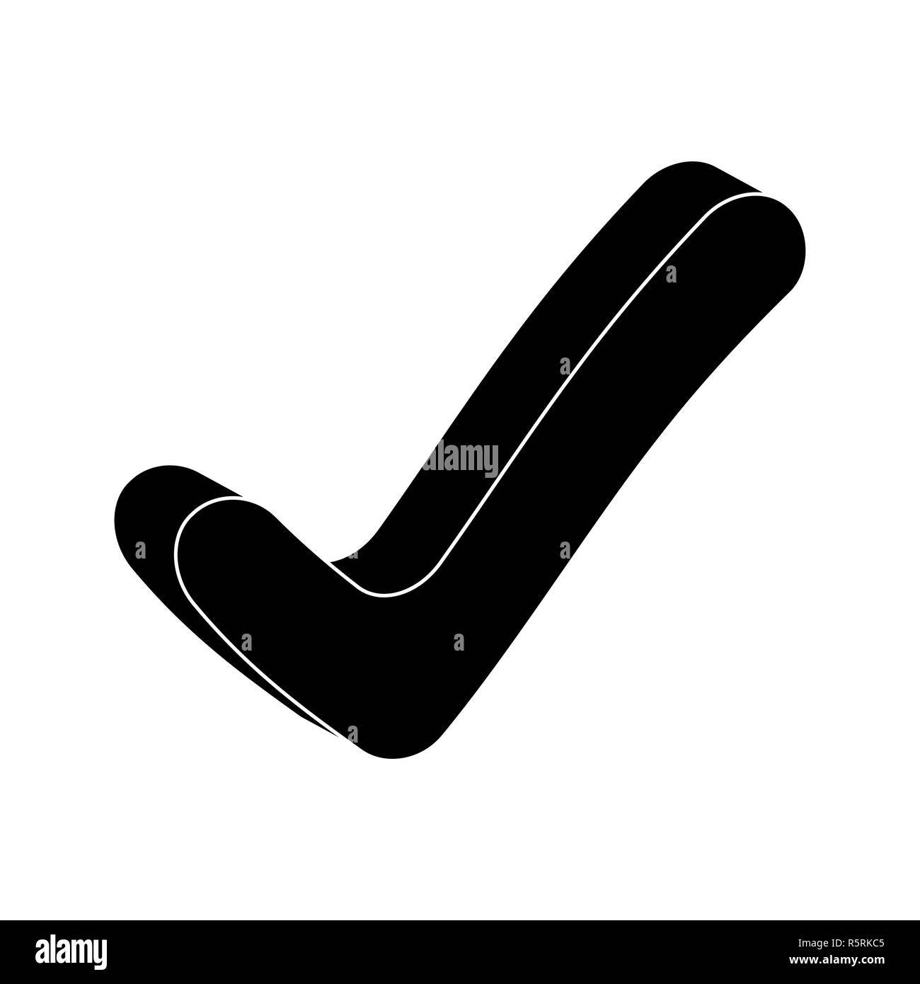 tick sign, check mark vector symbol icon design Stock Photo - Alamy