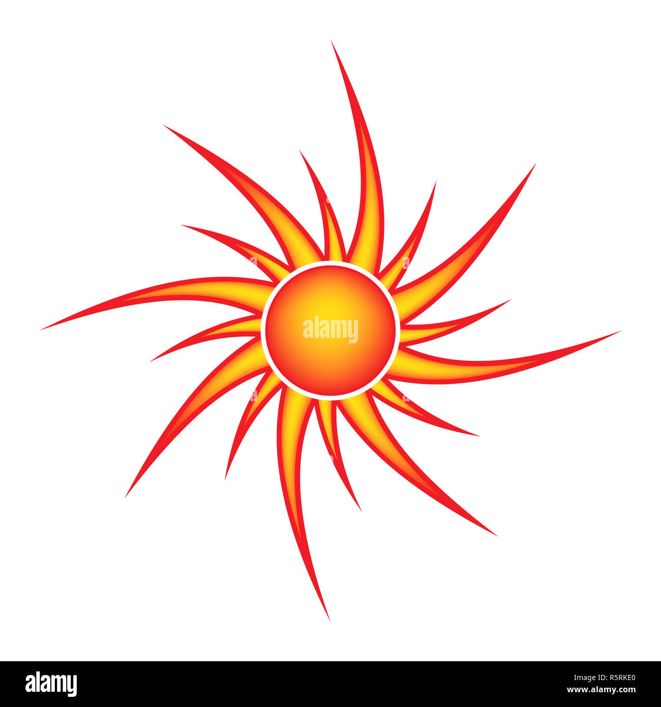 sun vector symbol icon design. Beautiful illustration isolated on white ...