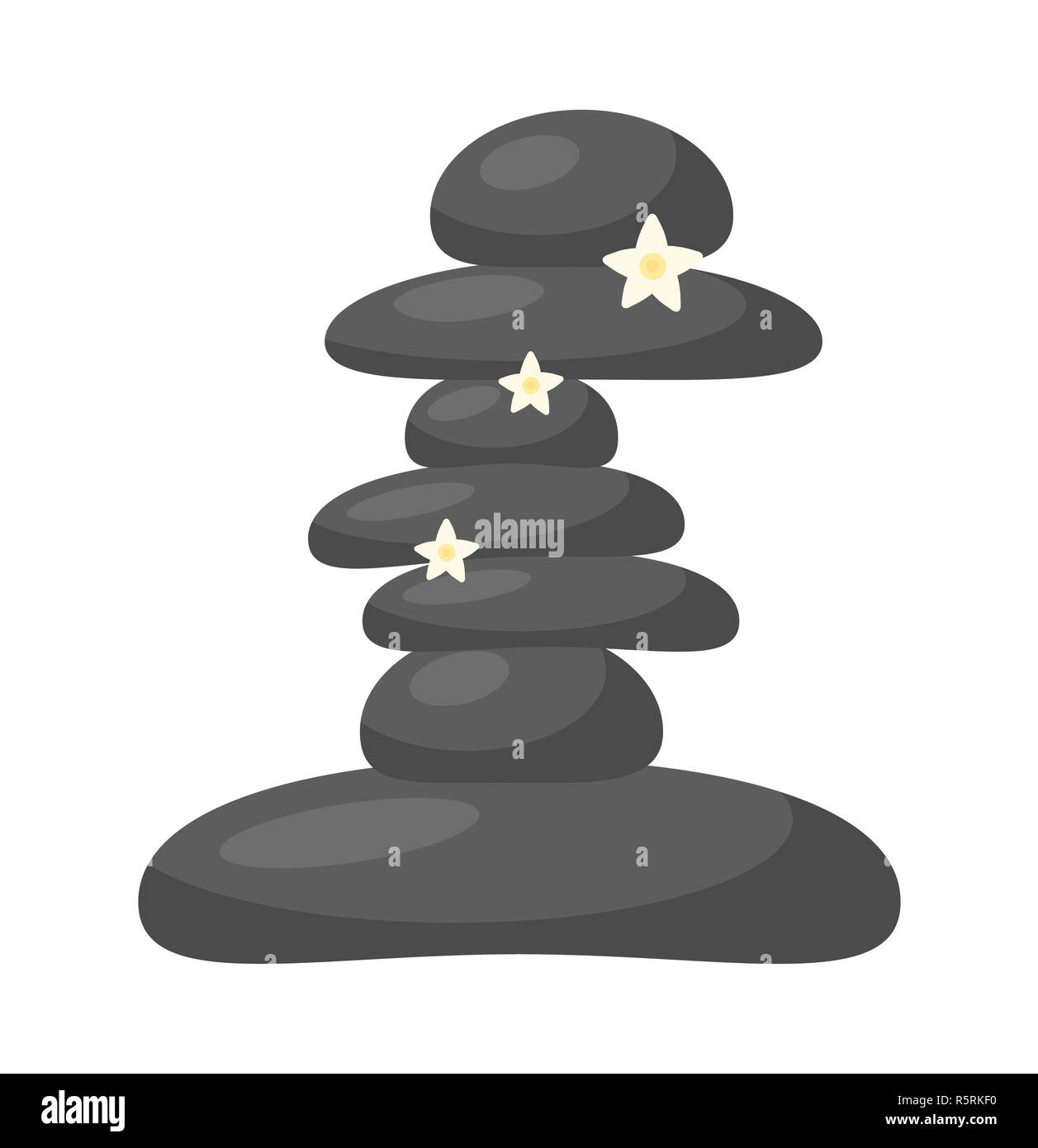 spa stones vector symbol icon design Stock Photo - Alamy