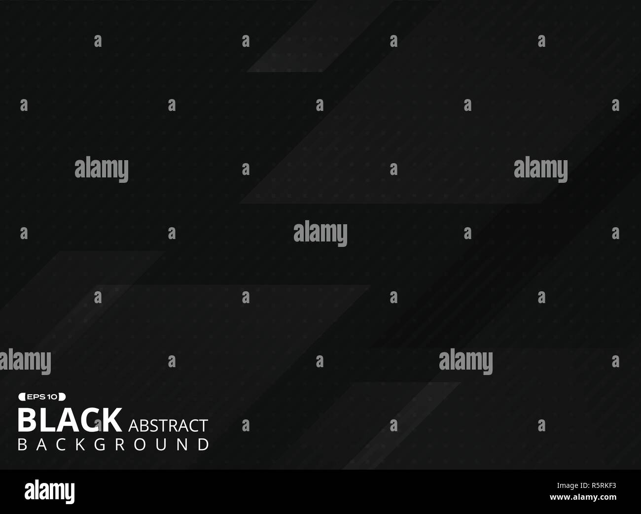 Abstract of futuristic black background of square geometric pattern ...