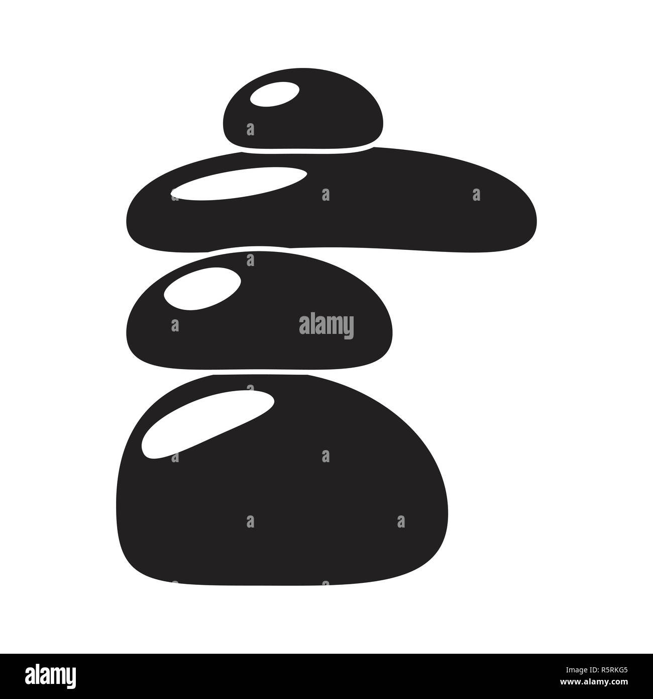 spa stones vector symbol icon design Stock Photo - Alamy