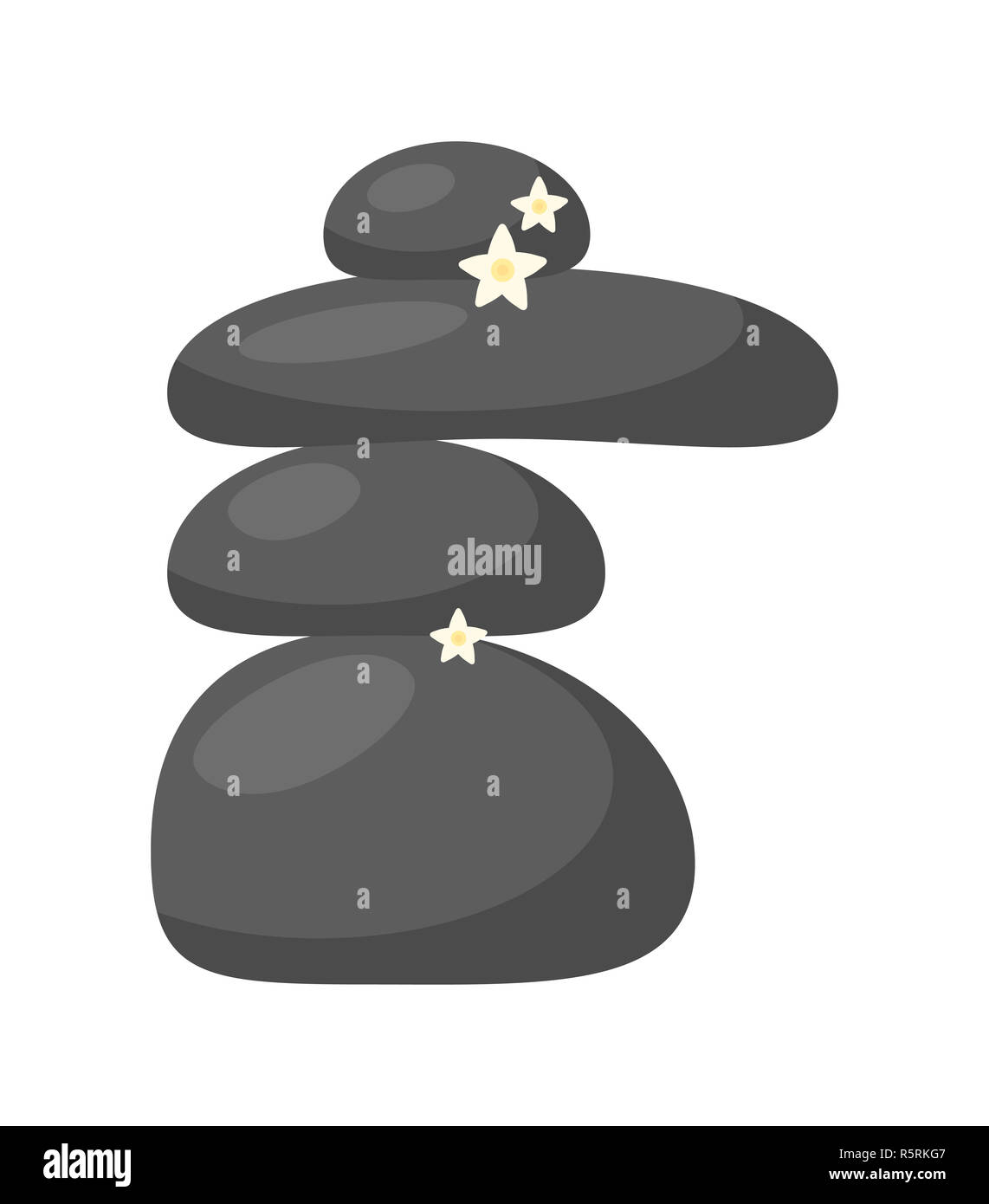 spa stones vector symbol icon design Stock Photo - Alamy