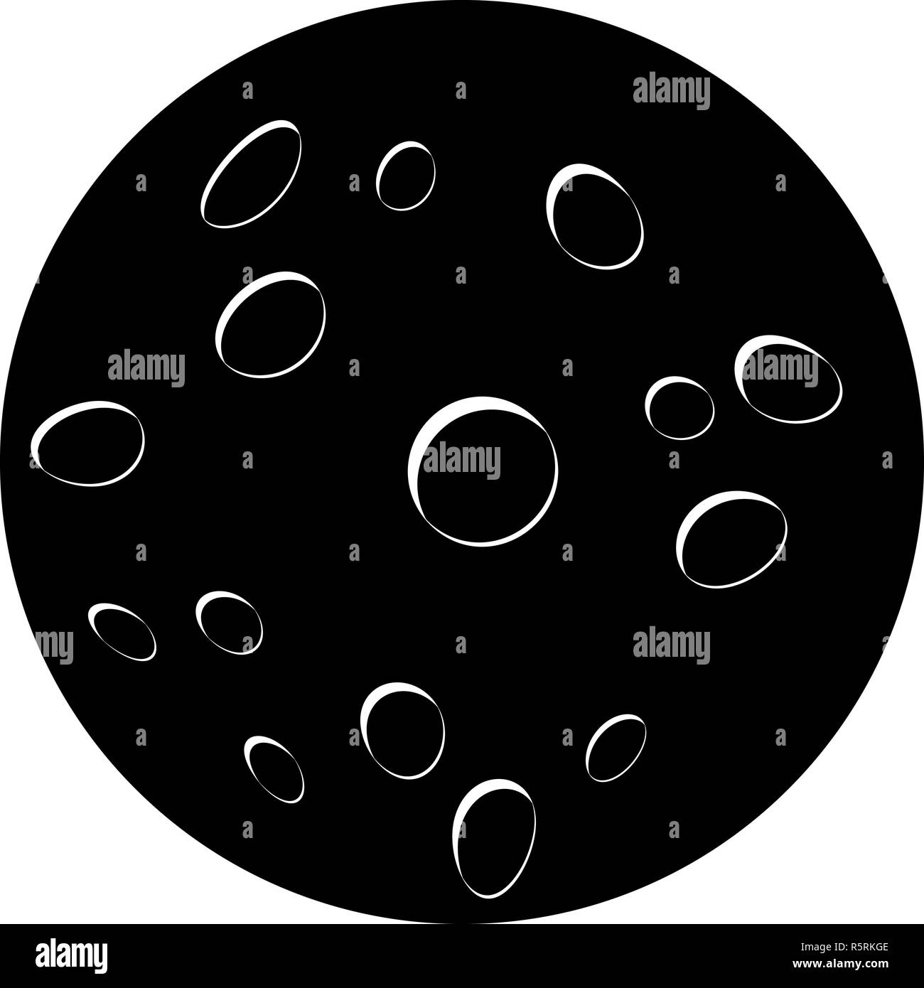 Cartoon moon Black and White Stock Photos & Images - Alamy